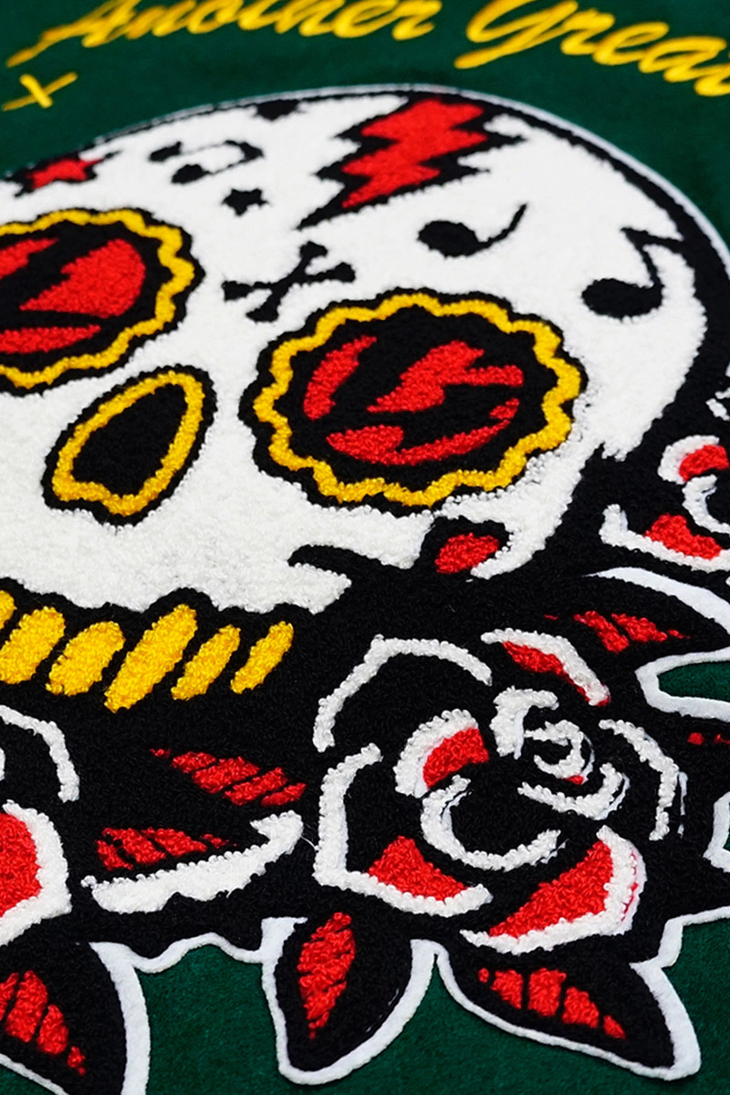 LiSA x GoneR Stadium Jumper Green/Ivory / ロックファッション LiSA x GoneR Stadium Jumper Green/Ivory / ロックファッション
