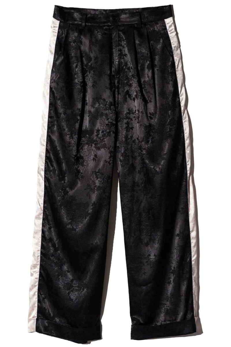 予約商品】glamb (グラム) Flower Jacquard Line Pants 予約商品】glamb (グラム) Flower Jacquard Line Pants
