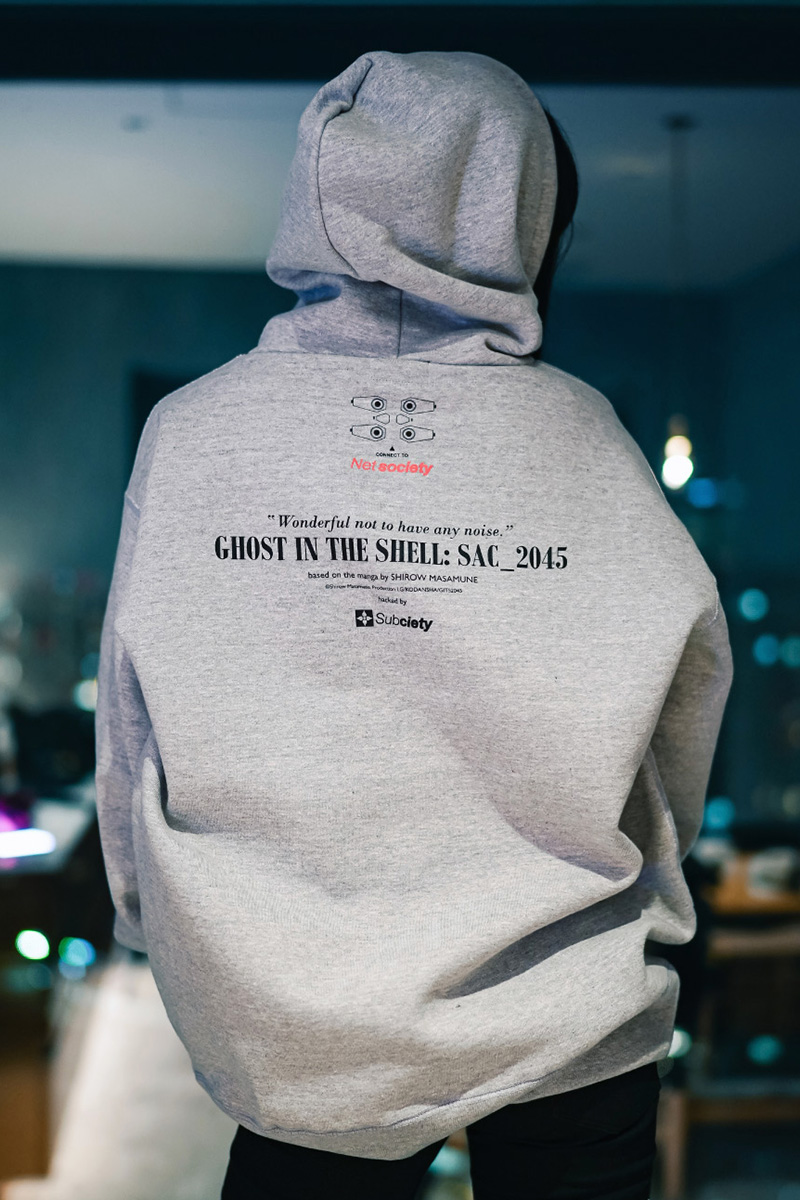 Subcietyx攻殻機動隊 CONNECT PULLOVER PARKA GRAY / ロック Subcietyx攻殻機動隊 CONNECT PULLOVER PARKA GRAY / ロック