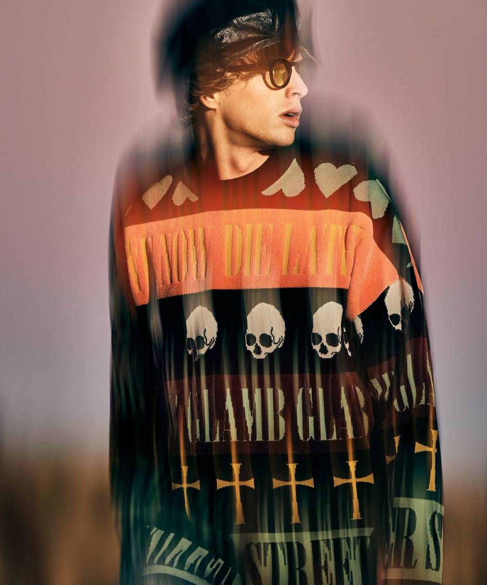 glamb(グラム) Grunge Symbols Pullover Knit / グランジ glamb(グラム) Grunge Symbols Pullover Knit / グランジ