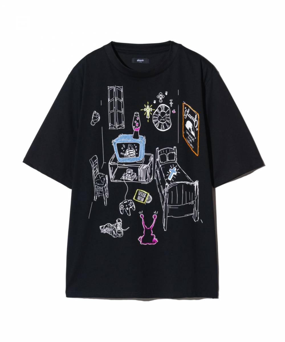 glamb(グラム)GB0125/CS08 : Grunge Room T-Shirt / グランジ glamb(グラム)GB0125/CS08 : Grunge Room T-Shirt / グランジ